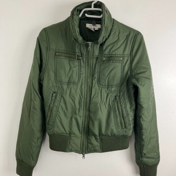 Zara | Jackets & Coats | Zara Trf Green Nylon Bomber Jacket | Poshmark